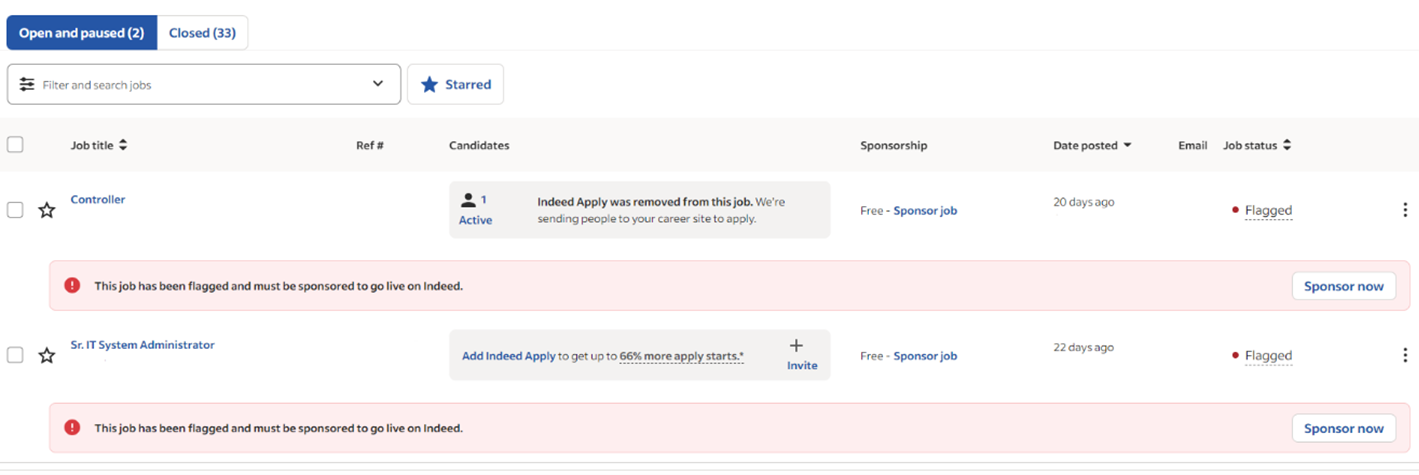 Upcoming Changes to Indeed Postings