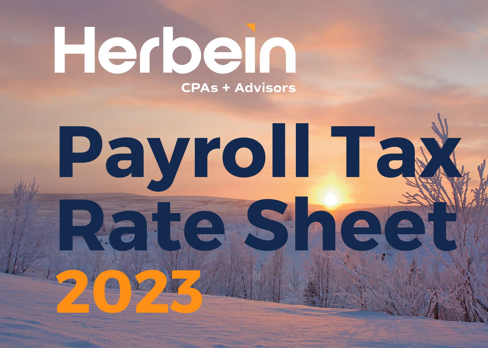 2023 Payroll Tax Rate Sheet | Self Employment Tax | PA NJ MD