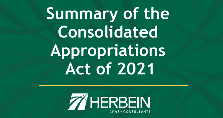 Consolidated Appropriations Act 2021 | ERTC | PA NJ MD