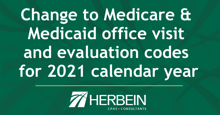 Change to Medicare & Medicaid office visit and evaluation codes for ...