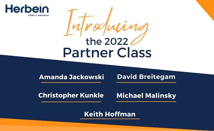 Herbein Names Five to Partnership